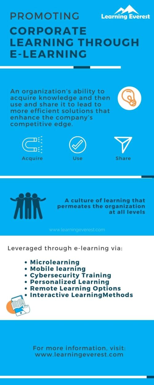 Promoting a Corporate Learning Environment through eLearning