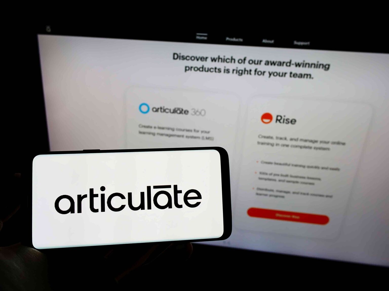 What is the difference between Articulate Storyline and Articulate Rise?