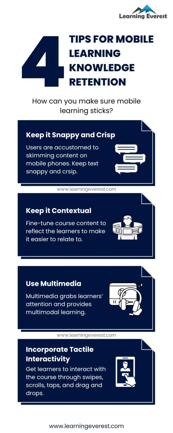 4 Tips to Enhance Mobile Learning Knowledge Retention