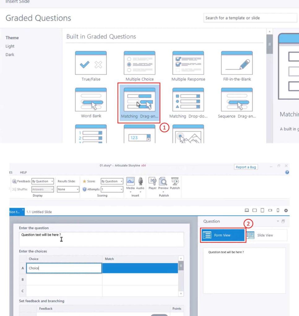 How to Create a Matching Drag and Drop Activity in Articulate Storyline 360