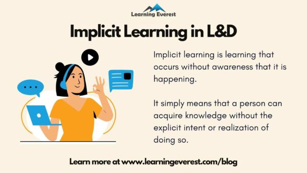 Implicit learning examples in L&D
