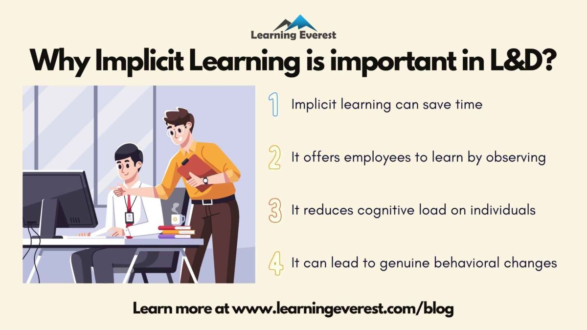 Implicit learning examples in L&D